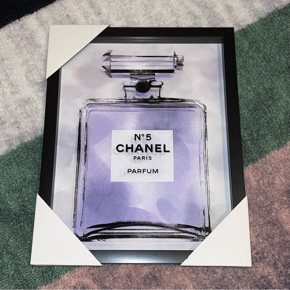 Wall Decor | Chanel No 5 Parfum Bottle Shadow Box Glass Frame | Poshmark